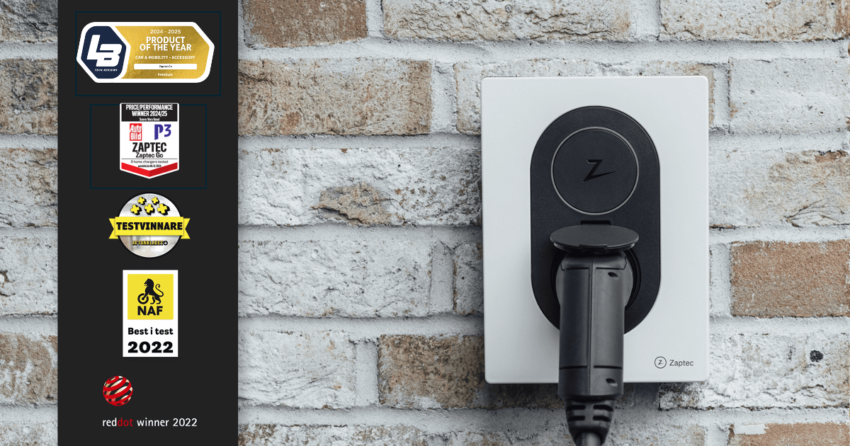 Zaptec Go - the Award-Winning EV charger | Zaptec